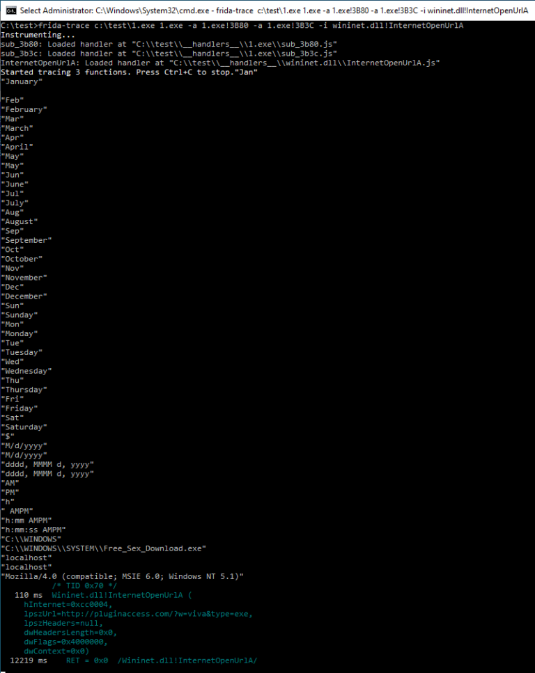 Delphi API monitoring with Frida, Part 2 | Hexacorn