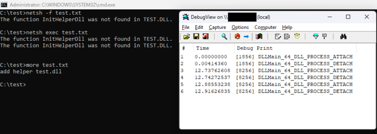 3 little secrets of netsh.exe | Hexacorn